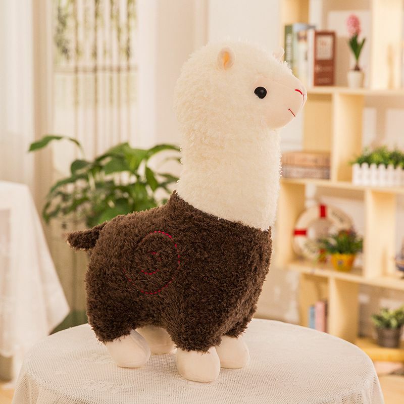 Jual Boneka Domba Llama Alpaca Alpacaso Domba Kambing Brown | Shopee ...