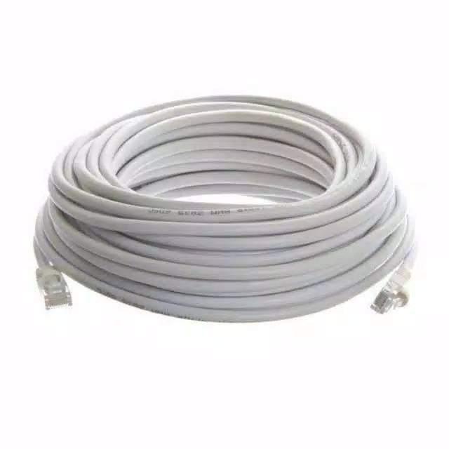 Jual Kabel LAN Cat5e 30Meter UTP Cable Network 30 Meter Siap Pakai 30M ...