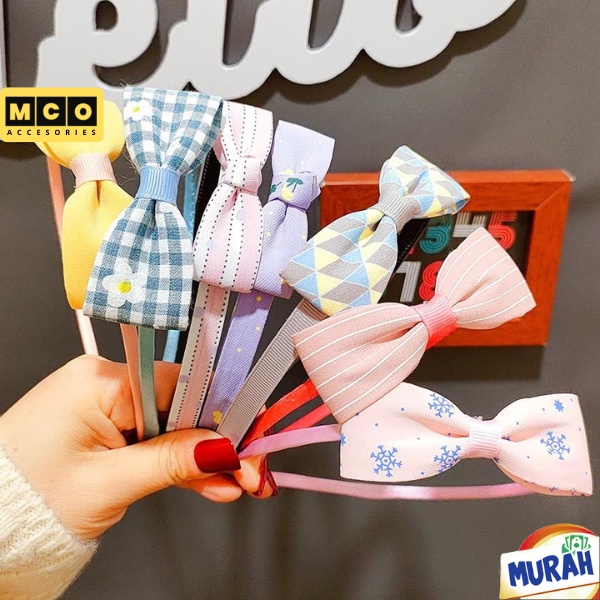 Jual Bando Pita Anak Perempuan Bandana Simpul Pita Aksesoris Rambut ...