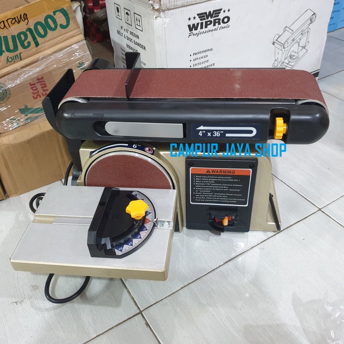 Jual Amplas Mesin Amplas Duduk Belt Sander Disc Velcro Wipro Mm491G ...