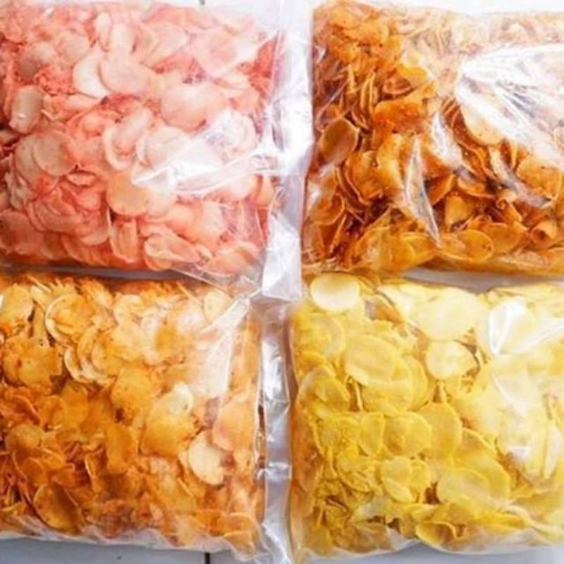 Jual Cimoring Cimol Kering 500gram Molring Cemilan Makanan Ringan ...