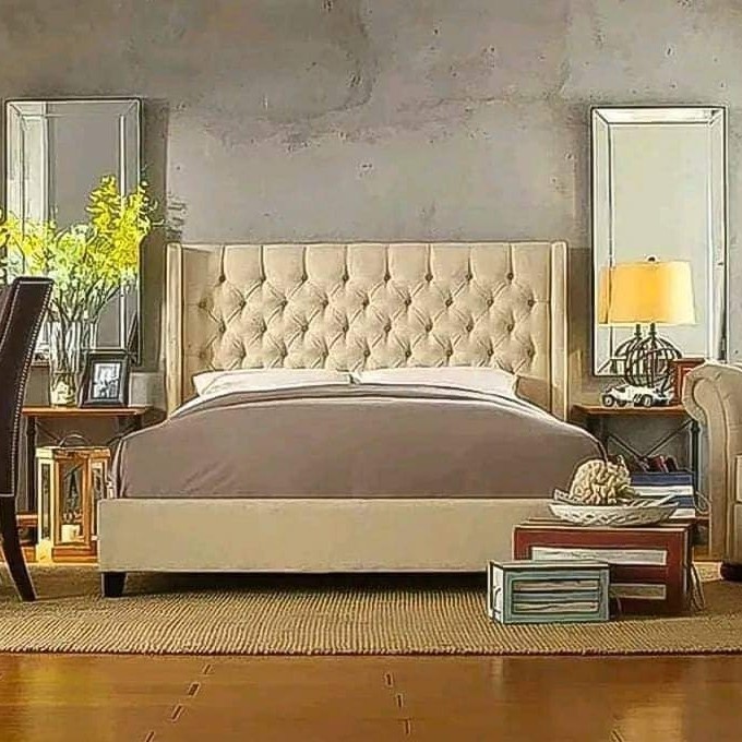 Jual Divan Ranjang Kasur Sandaran Kancing T 130cm Kain Bludru | Shopee ...