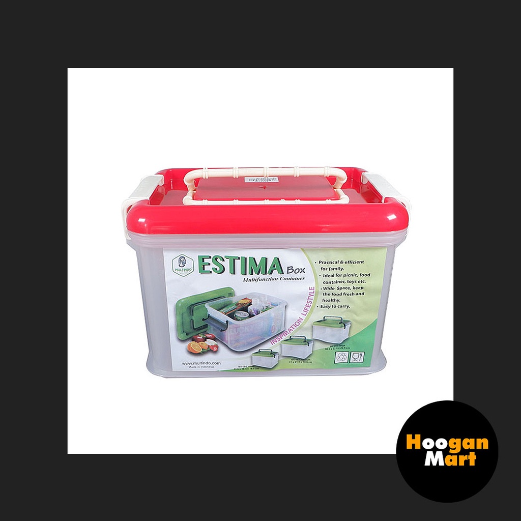 Jual [ Box ] Container Plastik Estima Box S BX-001 - Multindo | Shopee ...
