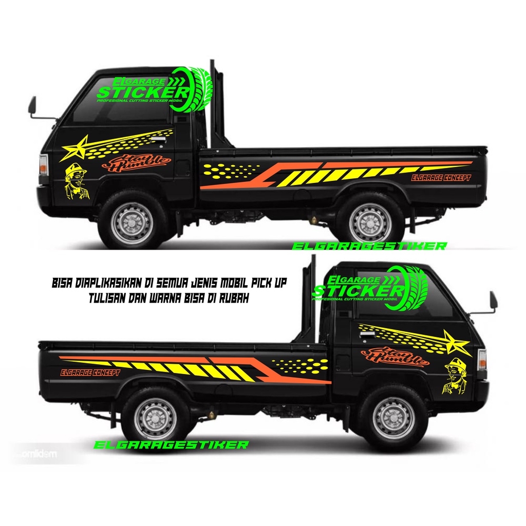 Jual Stiker mobil pick up l300 stiker variasi mobil l300 cutting stiker ...