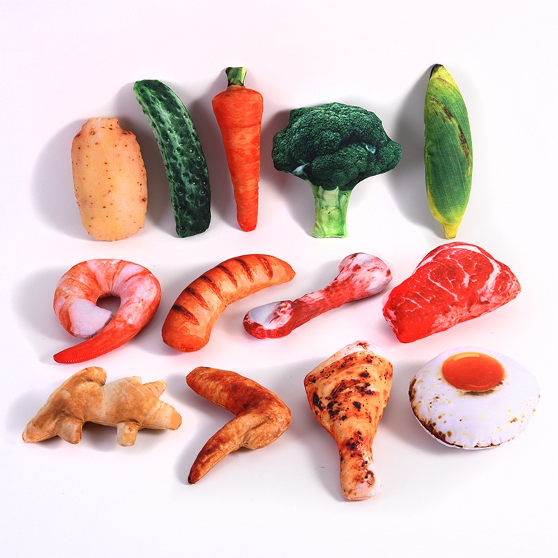 Jual MAINAN DAGING 3D - Mainan Boneka Gigitan Anjing Kucing Bentuk ...