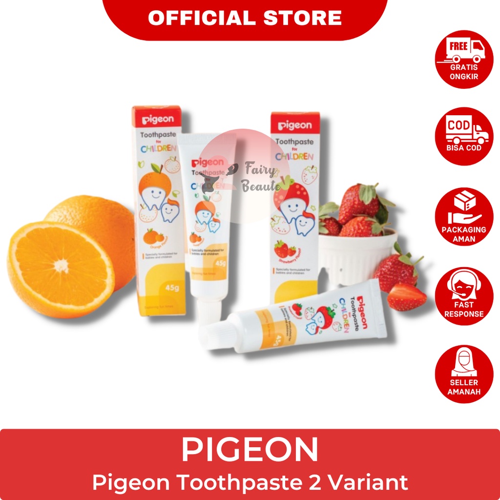 Jual Pigeon Toothpaste / Pigeon Pasta Gigi Bayi Strawberry [45 g ...