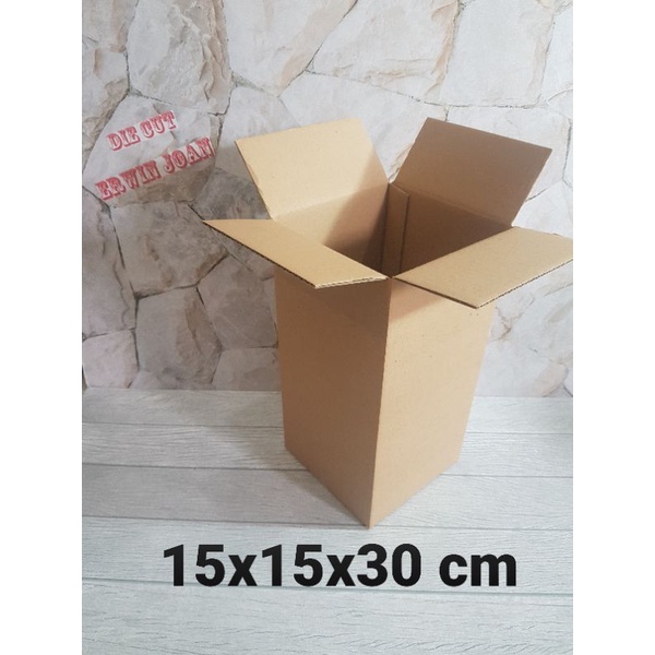 Jual Kardus / Box / uk 15x15x30 cm / Kotak Karton packing polos baru ST ...