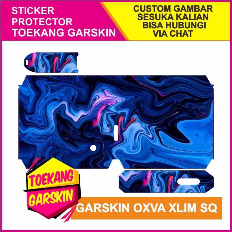 Jual STICKER GARSKIN XLIM SQ MOTIF ART BLUE 01 | Shopee Indonesia