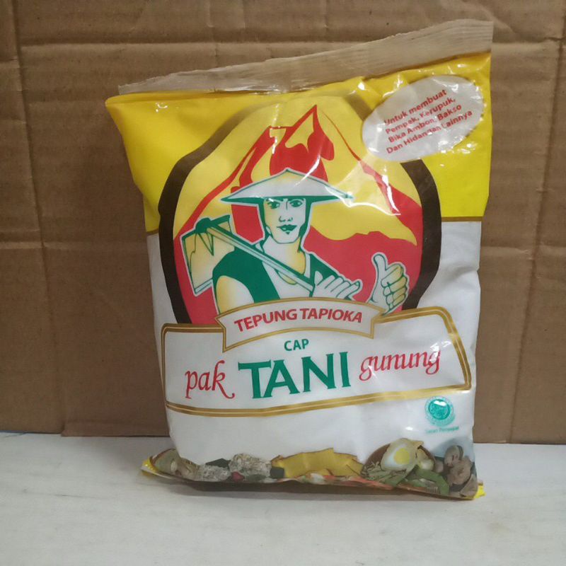 Jual Tepung Tapioka Cap Pak Tani Gunung / Tepung Sagu 500 gr | Shopee ...