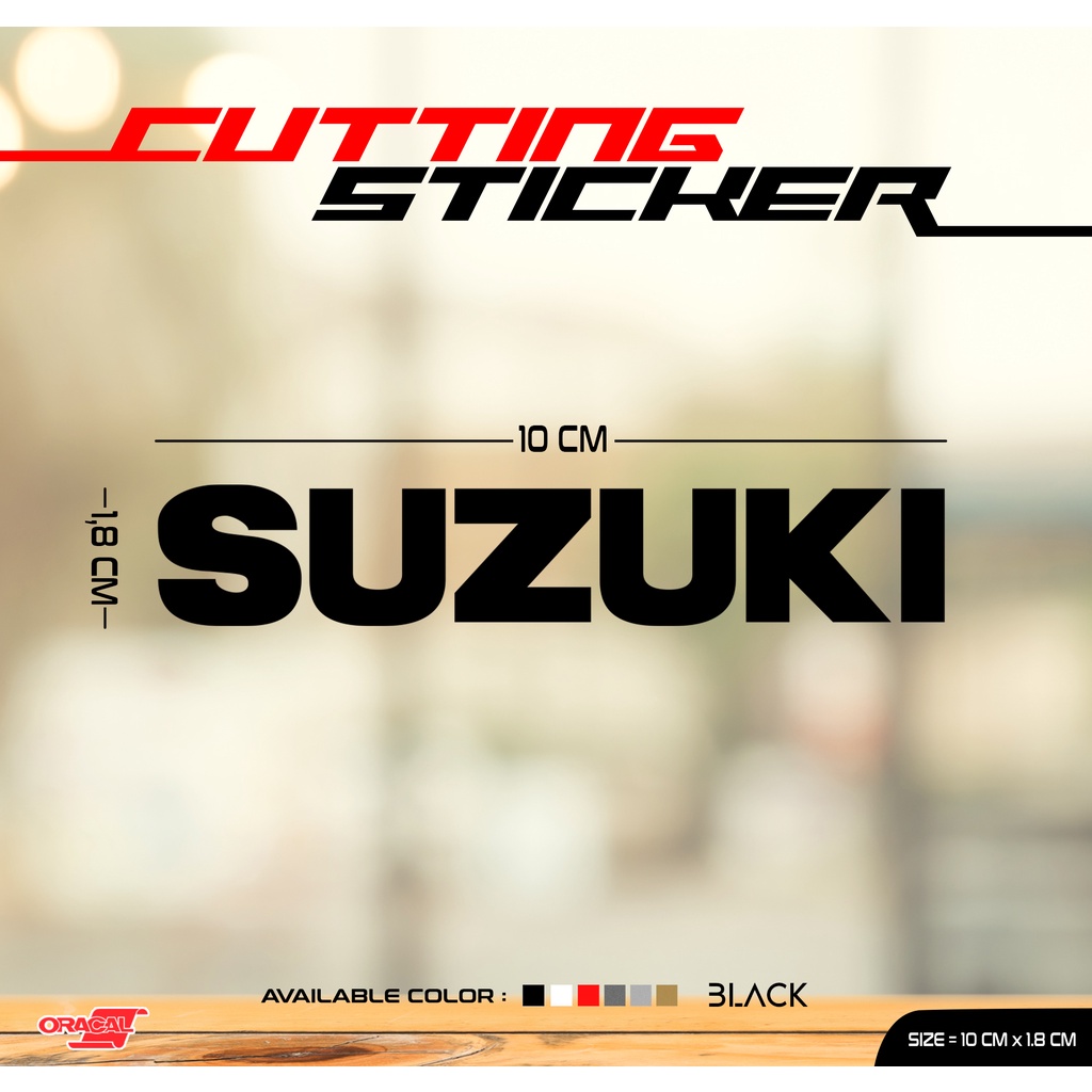 Jual Stiker Cutting Tulisan Logo Suzuki | Cutting Stiker Suzuki Logo ...