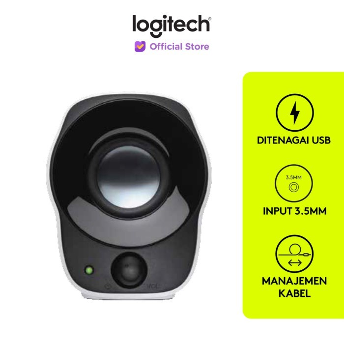 Jual LOGITECH Z120 2.0 Mini Stereo Speaker USB Compact Garansi RESMI ...