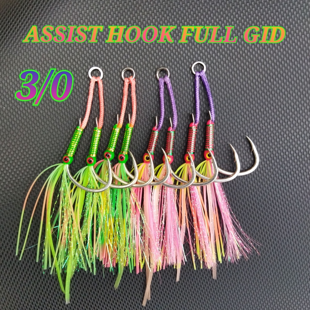 Jual ASSIST HOOK FULL GID 3/0 Assit hook jigging | Shopee Indonesia