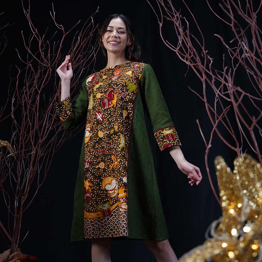 Jual NONA RARA - Kloki Carol D0375, Baju Batik Kasual Modern | Shopee ...