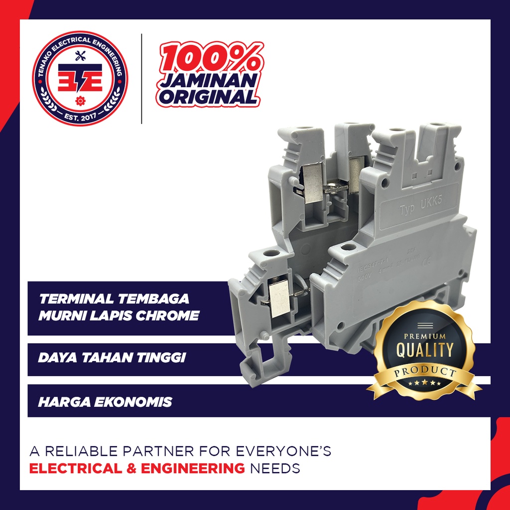 Jual Terminal Block Susun UKK5 Double Deck UKK5N | Shopee Indonesia