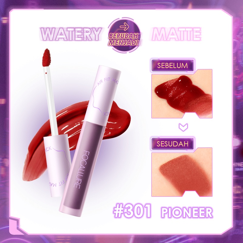 Jual FOCALLURE Airy Matte Tint #SwitchMode Matte Lip Tint Super Long-Lasting Lipstick Celebshine ...