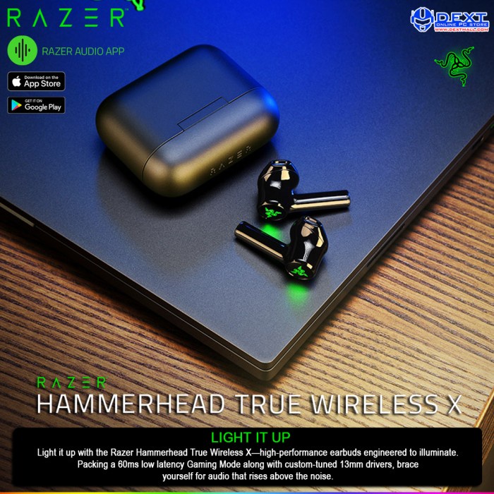 Jual Razer Hammerhead TWS X True Wireless X Gaming Earbuds | Shopee ...