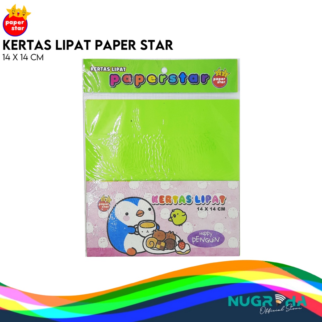 Jual Kertas Lipat Origami 2 Sisi Double Face 14 x 14 Paperstar | Shopee ...