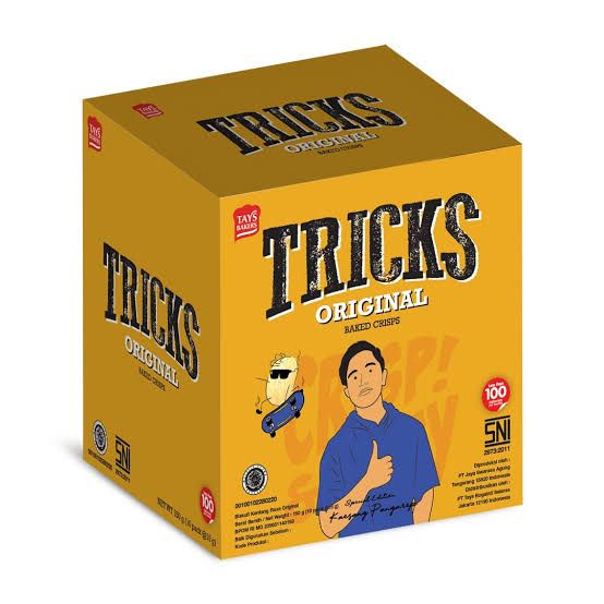 Jual Snack Tricks Potato Baked Crisps Rasa Original/Kimchi/AsianBBQ ...
