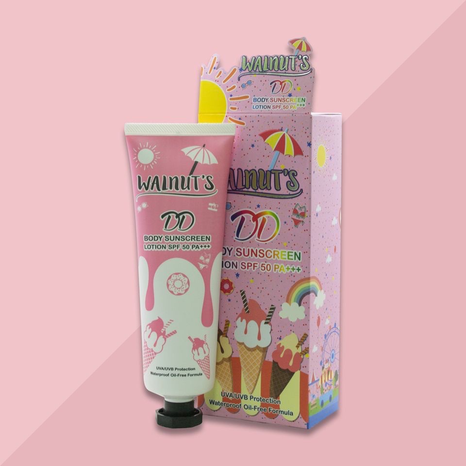 Jual DD WALNUTS DD BODY SUNSCREEN LOTION SPF 50 PA+++ 150ml | Shopee ...