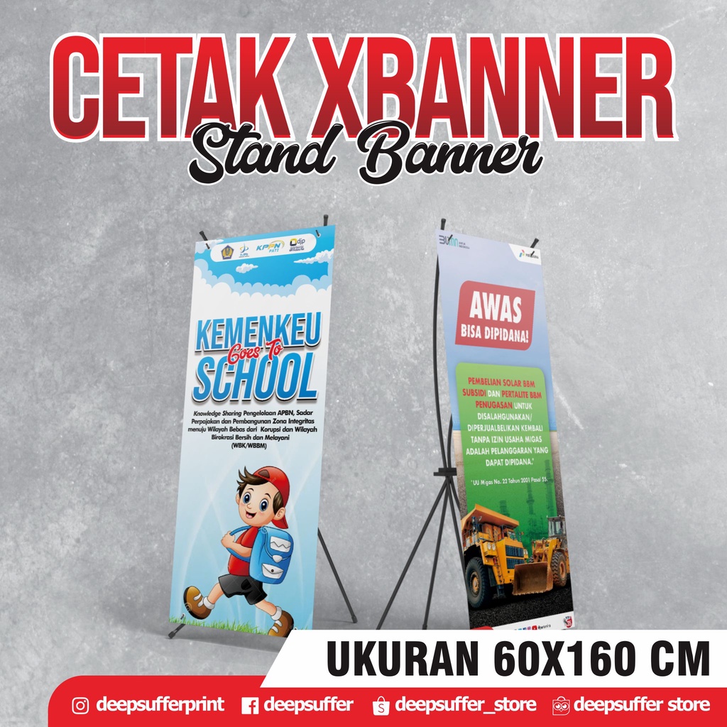 Jual CETAK X BANNER / STAND BANNER / BANNER TIANG | Shopee Indonesia