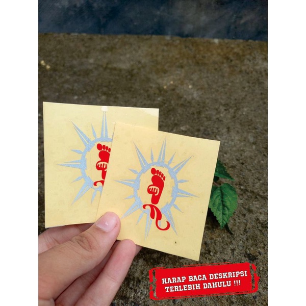 Jual stiker tapak kaki / Stiker iks / Sticker perguruan kera sakti ...
