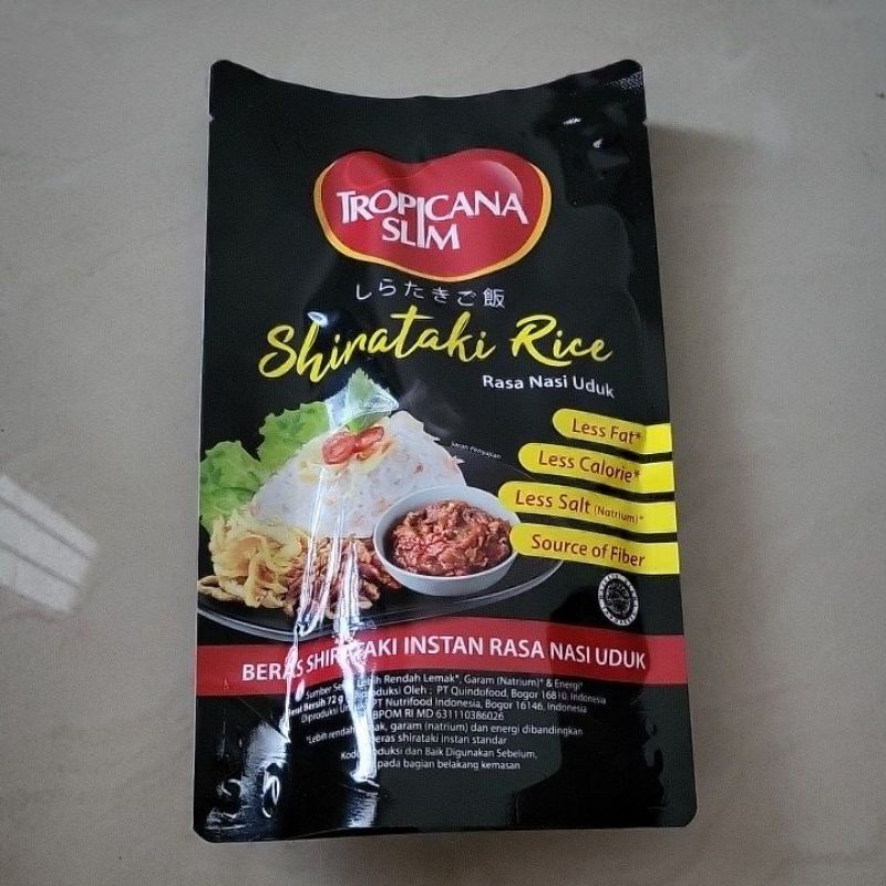Jual Tropicana Slim Shirataki Rice Rasa Nasi Uduk 72g | Shopee Indonesia