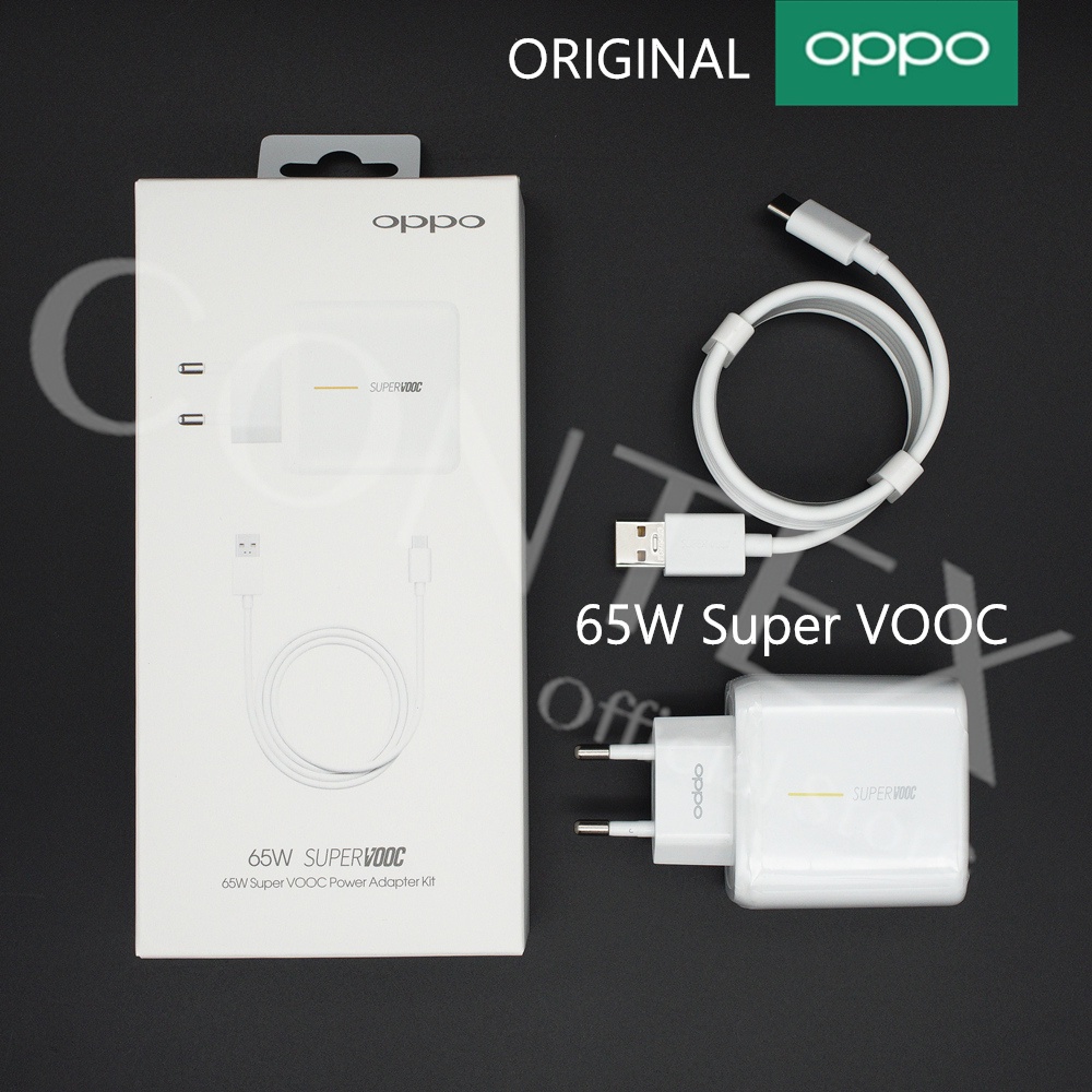 Jual Charger Oppo 65W Super Vooc 2.0 Type C 6.5A Fast Charging Kabel ...
