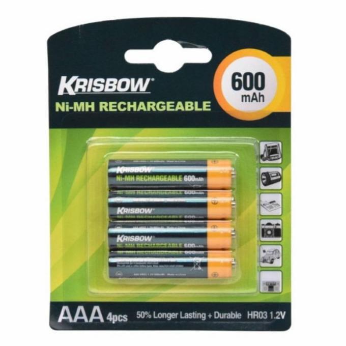 Jual Baterai aaa rechargeable krisbow / batre cas a3 / battery charger ...