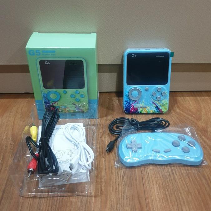 Jual Game Boy Game Box G5 / Game Digital System 3 Inch Full Color Blue ...