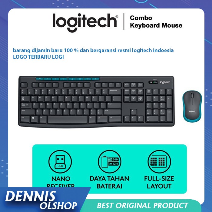 Jual Logitech Mk275 Wireless Keyboard And Mouse Combo Shopee Indonesia