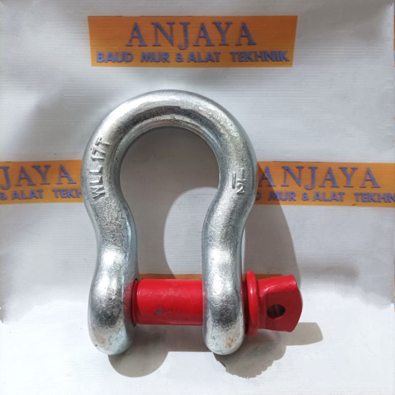 Jual WIPRO Bow Shackle Omega 17 TON Size 1-1/2" Segel Screw Pin ...