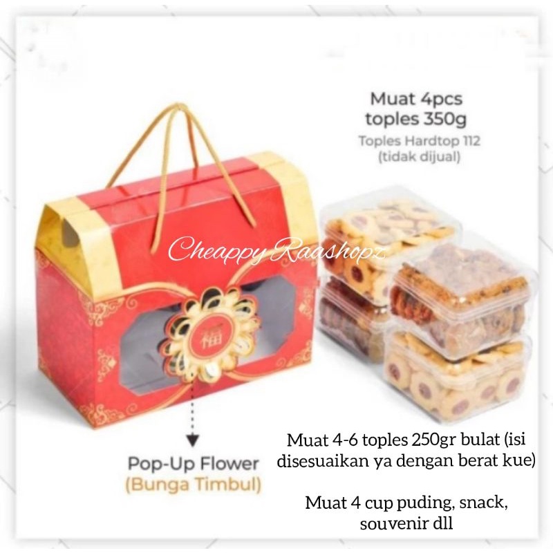 Jual Cny box Imlek 4 toples 250gr bulat Box Imlek 6 toples 250gr bulat ...