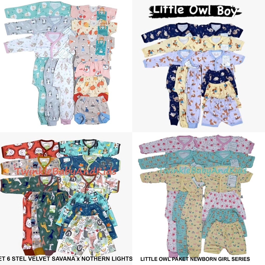 Jual PAKET LIBBY MIYO BABY NEWBORN 0-3, 3-6M / FULL MOTIF / PAKET BAJU ...