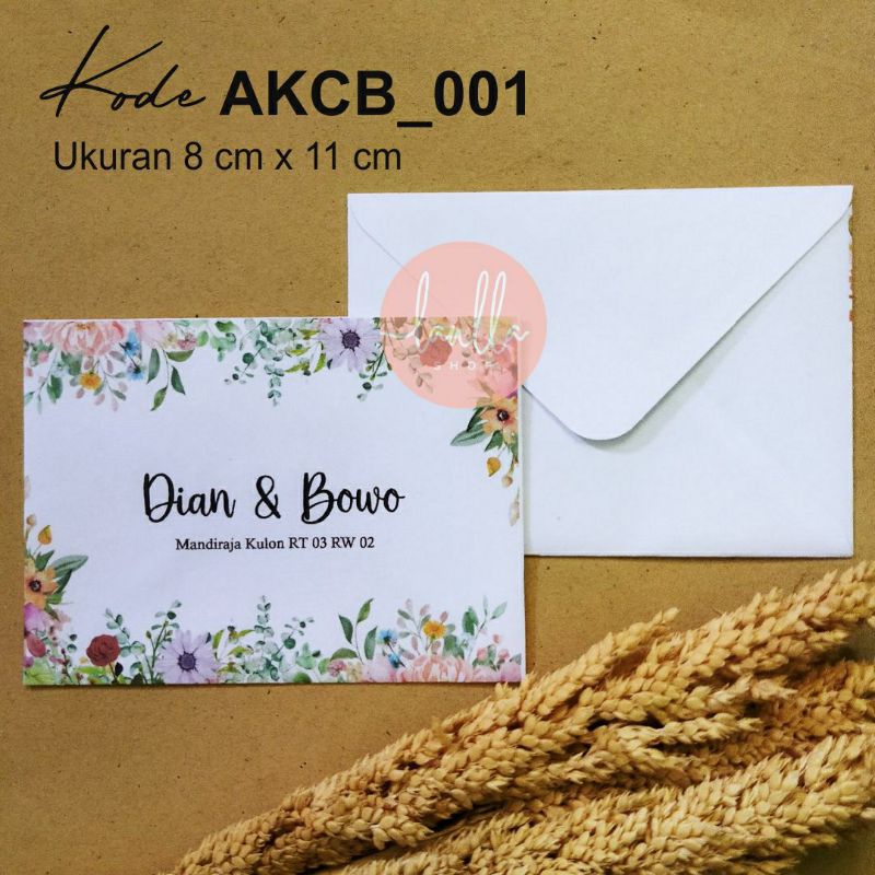 Jual AMPLOP KONDANGAN CUSTOM NAMA MURAH | Shopee Indonesia