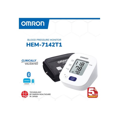 Jual OMRON - Tensimeter Digital + Connect Bluetooth HEM 7142T-1 Tensi ...