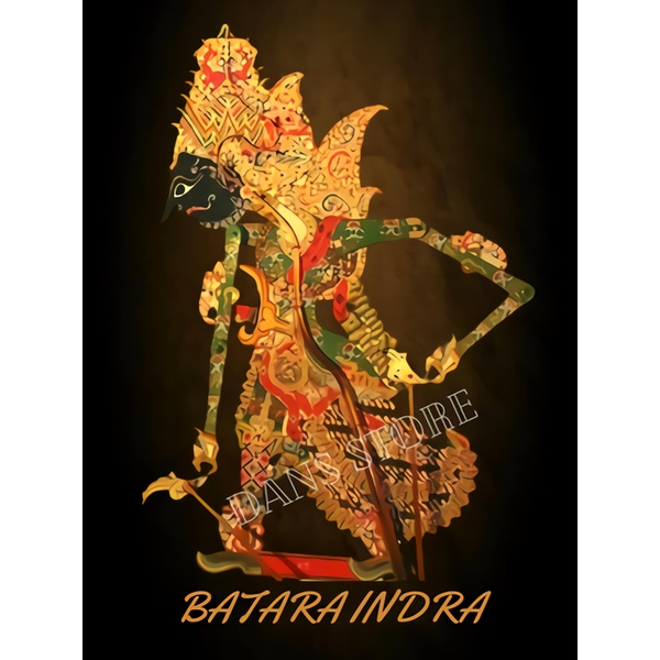 Jual Poster Wayang Kulit Batara Indra Hiasan Dinding Sebagai Pajangan atau Wall Décor | Shopee ...