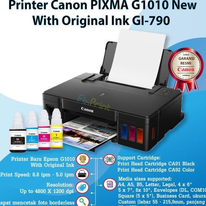 Jual Best Printer Inkjet Canon G1010 G 1010 Pixma Ink Tank System ...