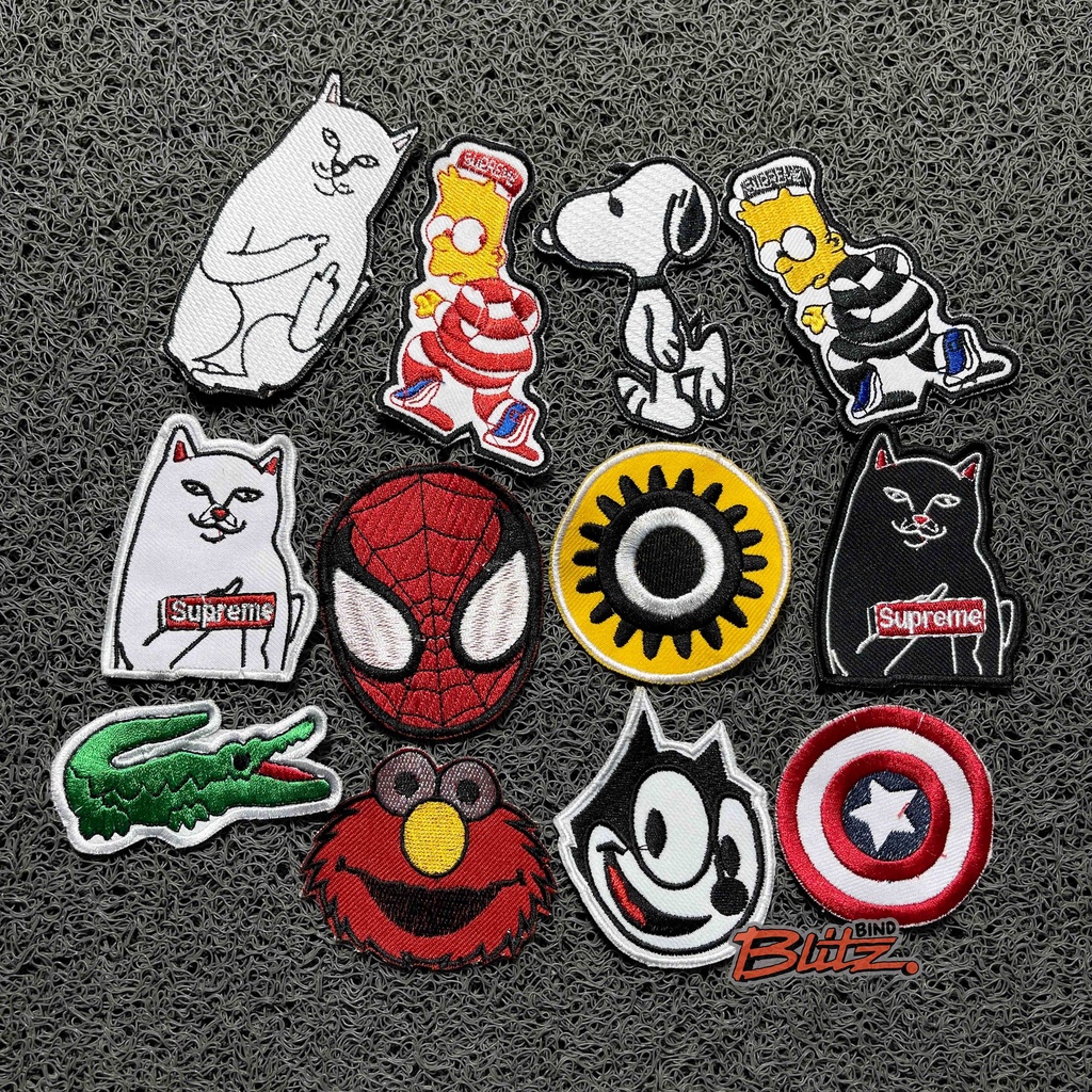 Jual PATCH BORDIR JAHIT EMBLEM KARAKTER PATCH KEREN AKSESORIS | Shopee ...