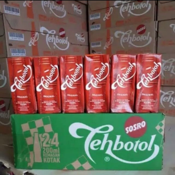 Jual TEH BOTOL SOSRO KOTAK 200 ML 1 DUS ISI 24 PCS | Shopee Indonesia
