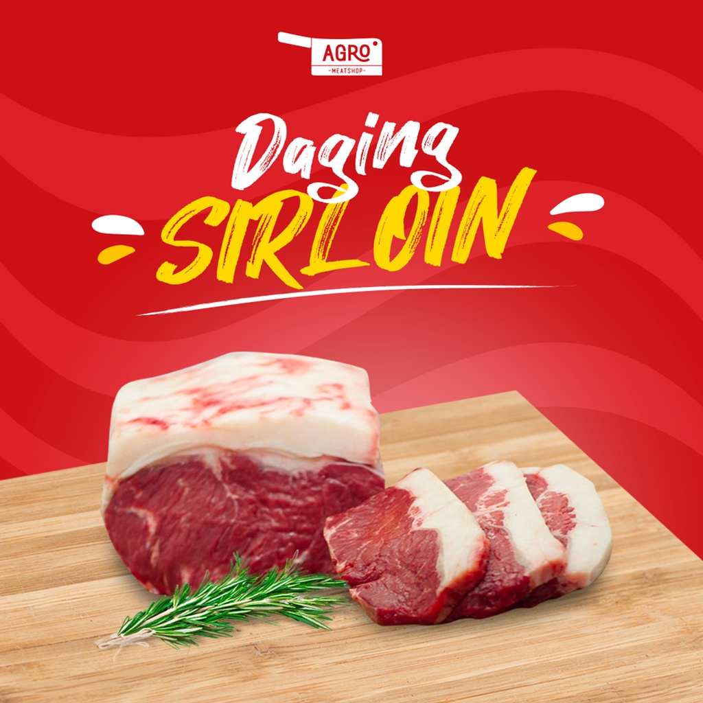 Jual Daging Sapi Sirloin / Has Luar / Cangkeng / Beef Steak / Beef ...