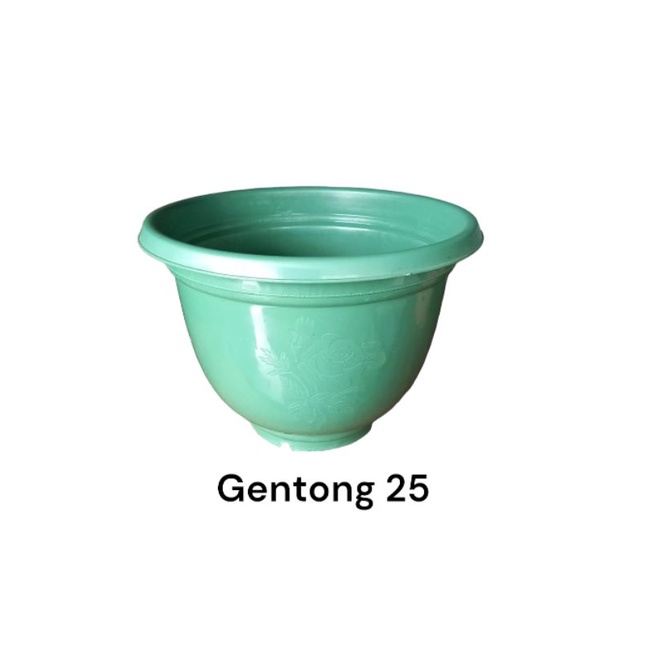 Jual Pot Bunga Pot Gentong Ukuran 25 Warna Hijau | Shopee Indonesia