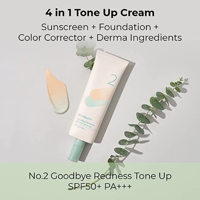 Jual Numbuzin No.2 Goodbye Redness Derma Tone Up SPF50+ PA+++ 50mL ...