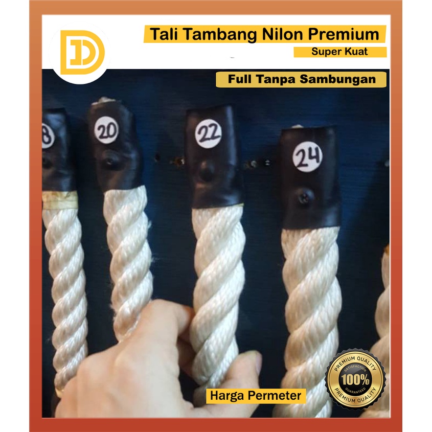 Jual Tali Tambang Besar Nilon Nylon Rope 20mm 22mm Pengikat Barang ...