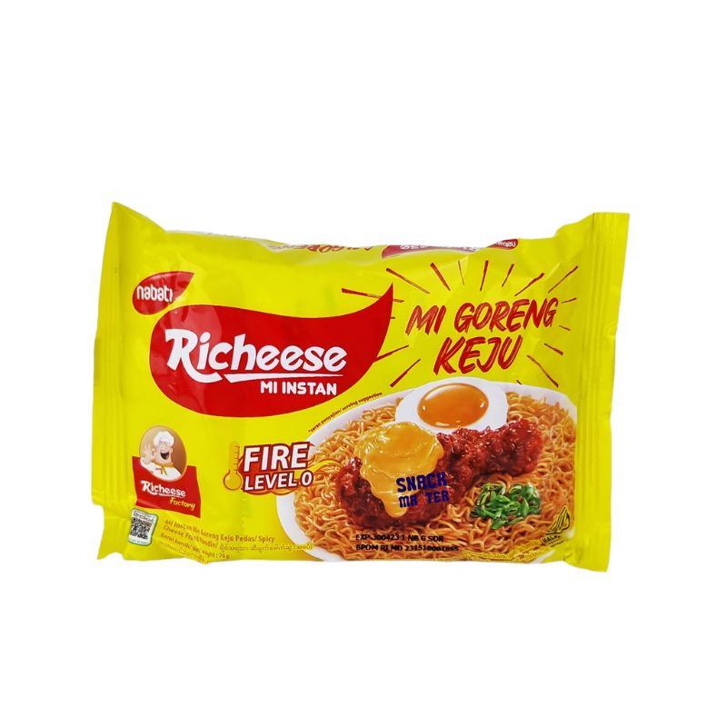 Jual Richeese mi instan FIRE LEVEL 0 - mie goreng keju - indomie ...