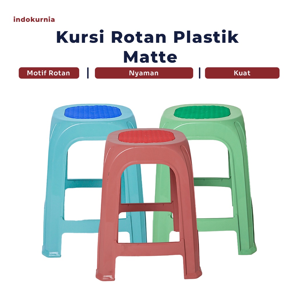Jual Indokurnia Kursi Rotan Plastik Matte | Shopee Indonesia
