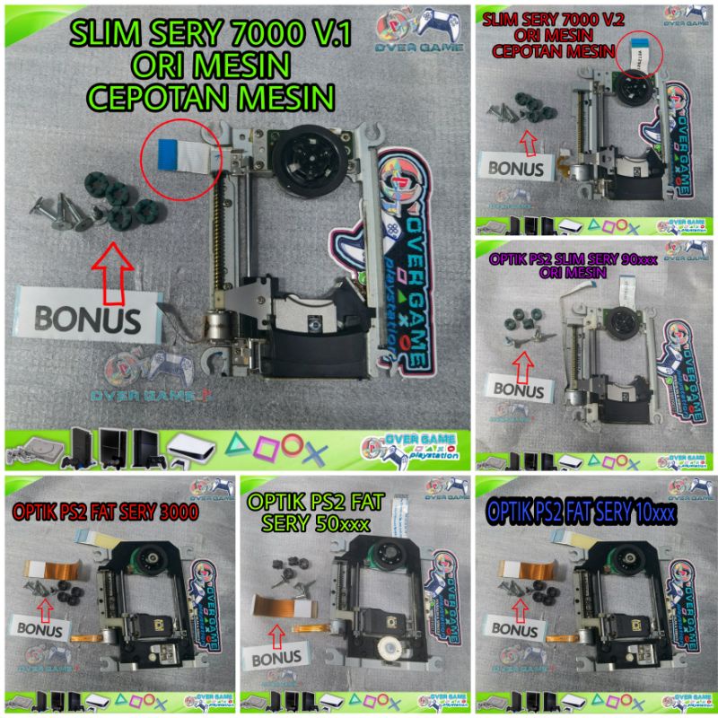 Jual OPTIK PS2 SLIM & FAT SCPH 90xxx, 70xxx, 30xxx, 50xxx, 10xxx ...