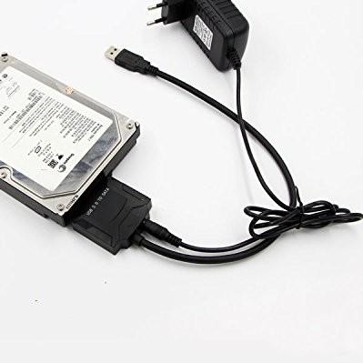 Jual USB 3.0 to SATA Cable Power Adapter For 3.5 2.5inch HDD SSD | Shopee Indonesia