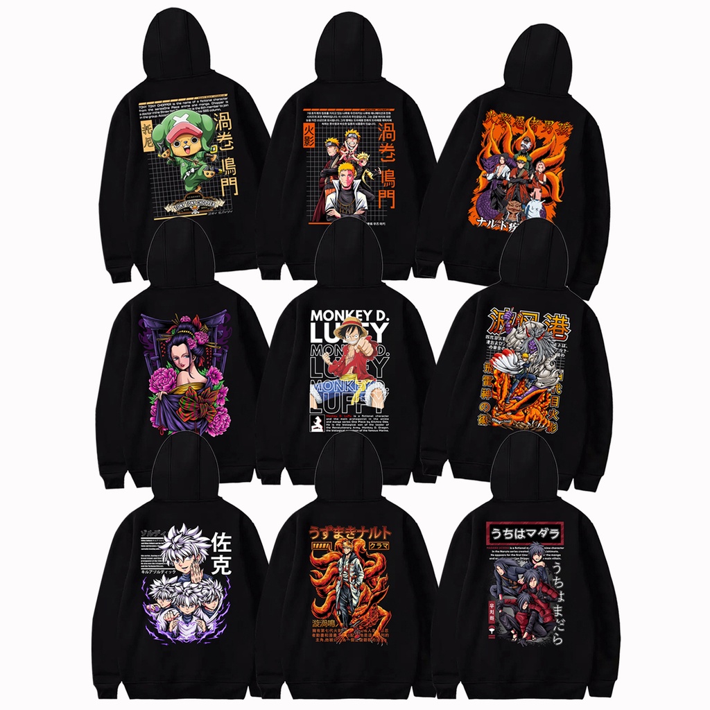 Jual Hoodie Naruto Uzumaki Minato Namikaze Naruto 7 Team Madara Uchiha ...