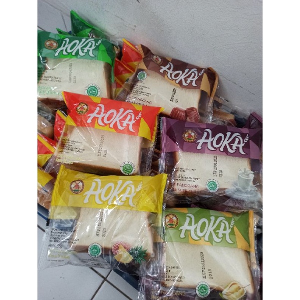 Jual roti aoka kartonan / roti aoka / roti sandwich/1 dus roti aoka ...