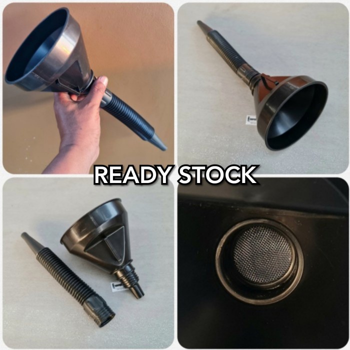 Jual Tempat Oli Corong Bensin Oli Mobil Motor Dengan Filter Kawat Dan ...